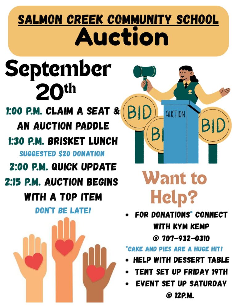 2025 AUCTION - Salmon Creek Community School